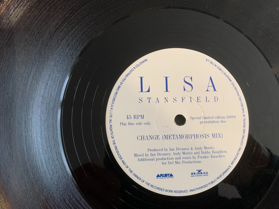 LISA STANSFIELD...CHANGE.. SUPERB RARE UK LIMITED EDITION 12" PICTURE ...