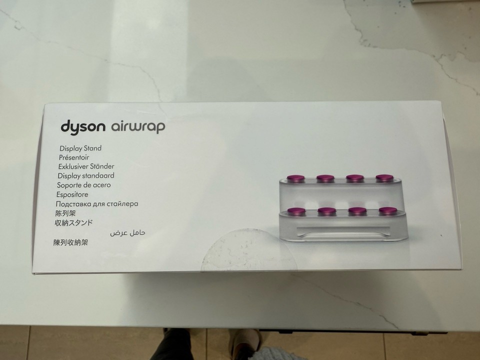 Dyson Airwrap Display Stand White/Fuchsia NEW IN BOX | eBay UK
