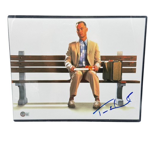 Tom Hanks Signed 11x14 Photo Forrest Gump Iconic Bench Autographed ...