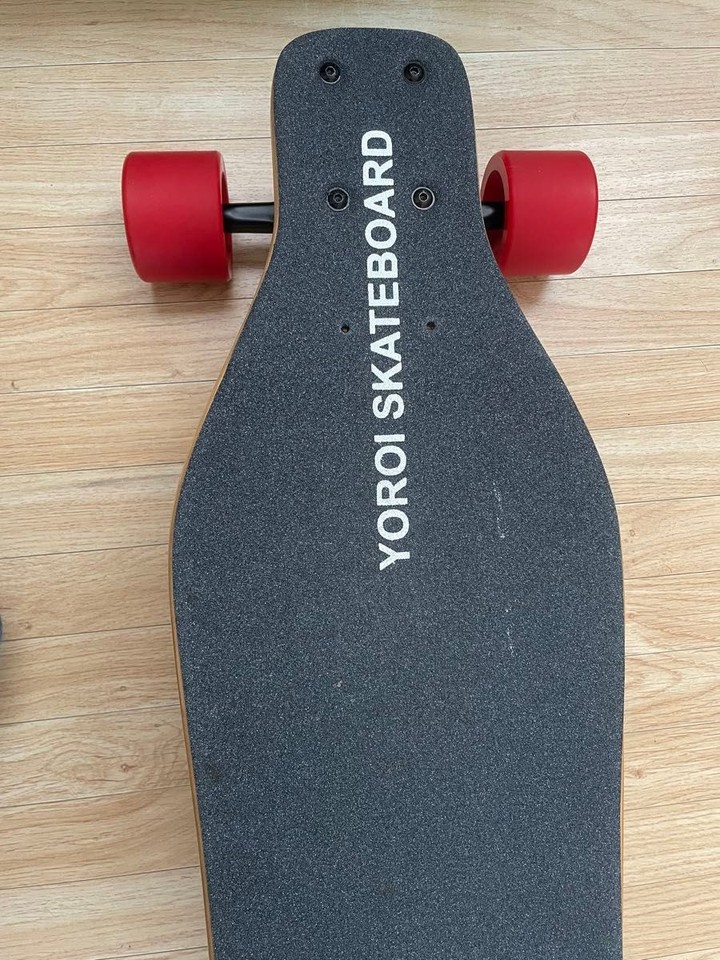 YOROI SKATEBOARD long skateboard red wheels | eBay UK