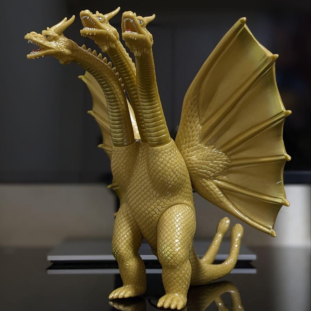 King Ghidorah 1984 Successive Monster Box 2 Horns with Bearded Soft ...