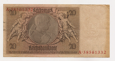 Reichsmark 20 Reichsbank Currency 1924-1929 | eBay