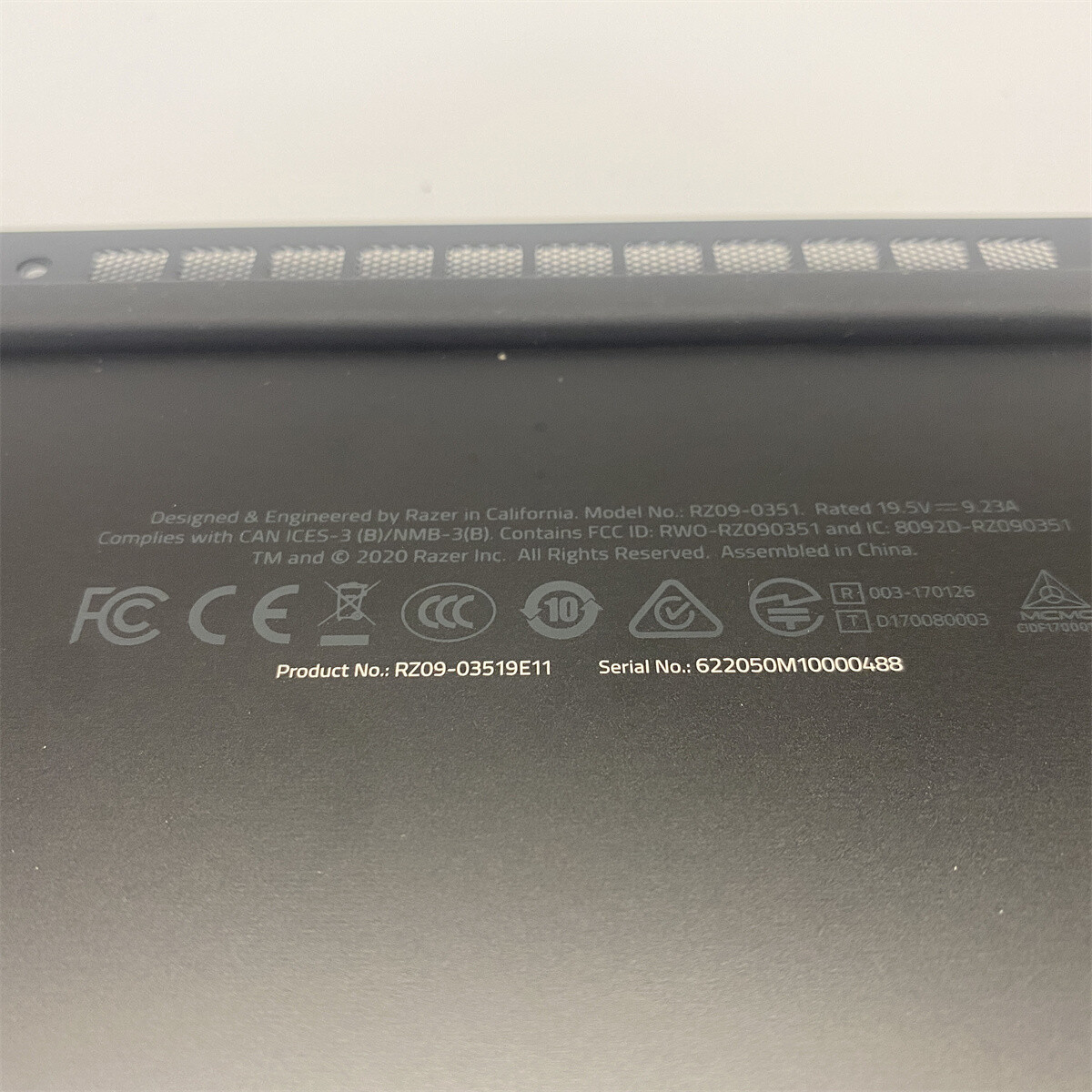 for Razer Blade 15 RZ09-03519E11 Bottom Shell PMARG5AA10 PMARG5AC10 ...