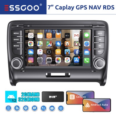 Android 12 Auto 2+32G Carplay DAB+ Autoradio GPS SAT NAV RDS Für Audi ...