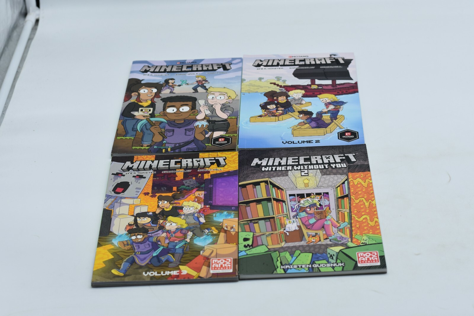 Minecraft Volume 1 2 3 & Wither Without You 2 (4 BOOK LOT) MOJANG FAST ...