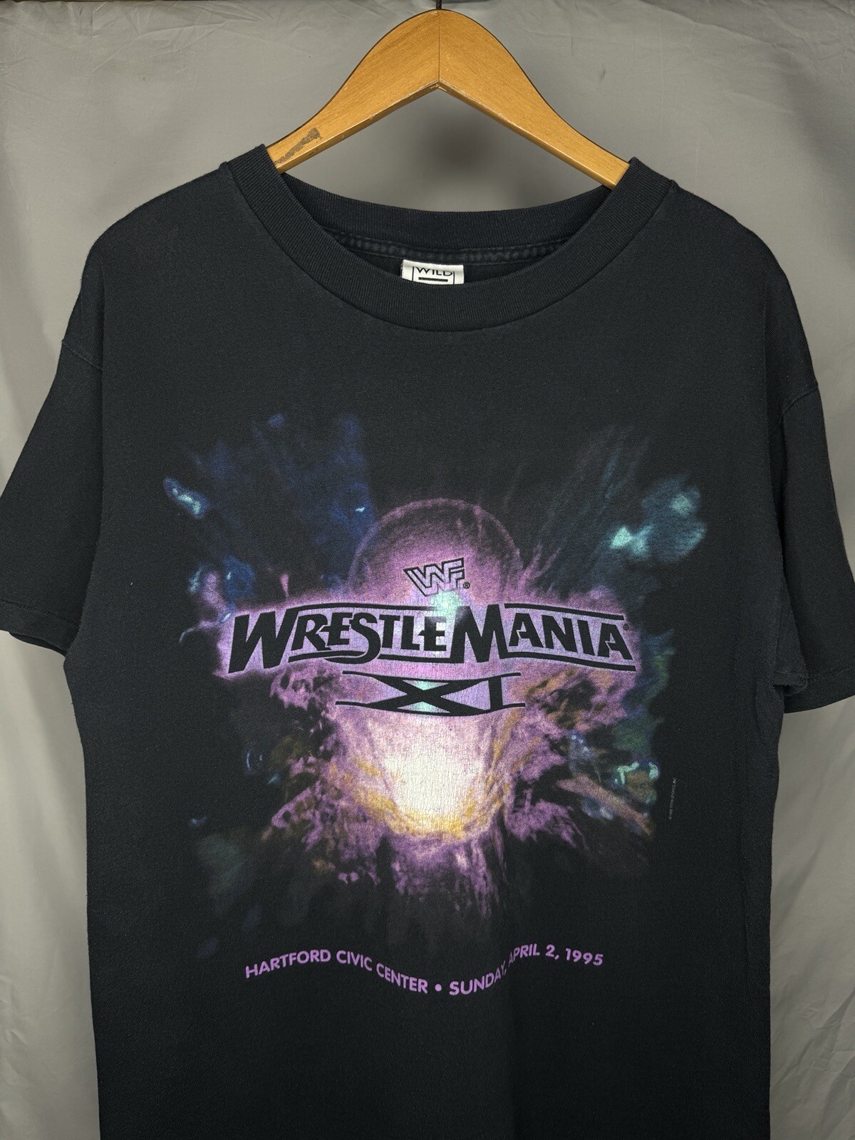 Vintage 1995 WrestleMania 11 WWF Wrestling Tee Shirt - Gem