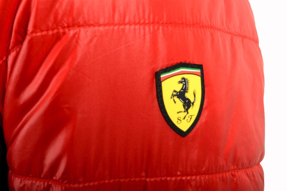 Scuderia Ferrari Women's Red Hooded Lightly Insulated Softshell Parka ...