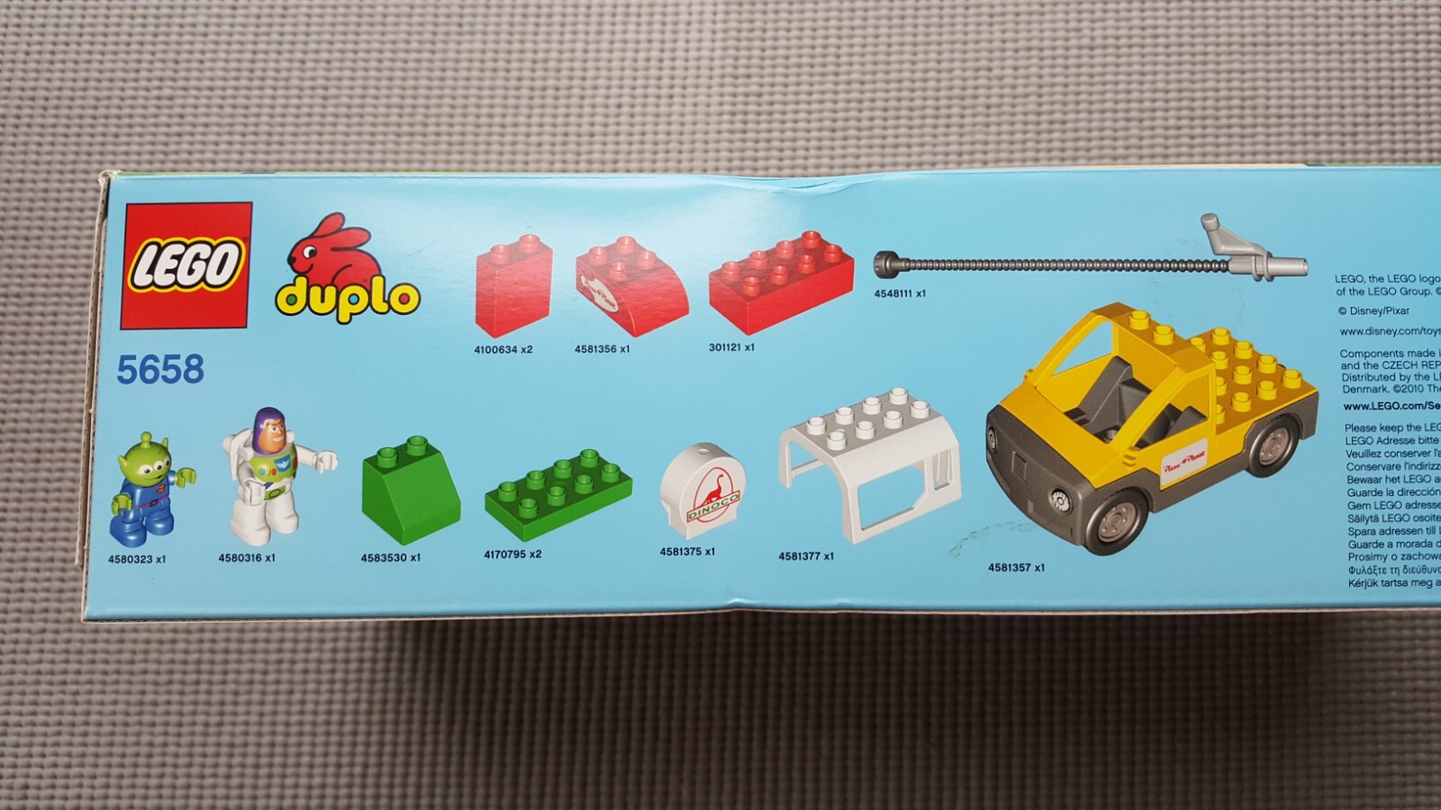 Lego DUPLO #5658 2010 TOY STORY Pizza Planet Truck (Buzz Lightyear ...