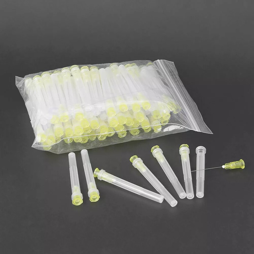 50x Dental Endo Irrigation Needle Root canal Tips One Side Hole 30G 0 ...