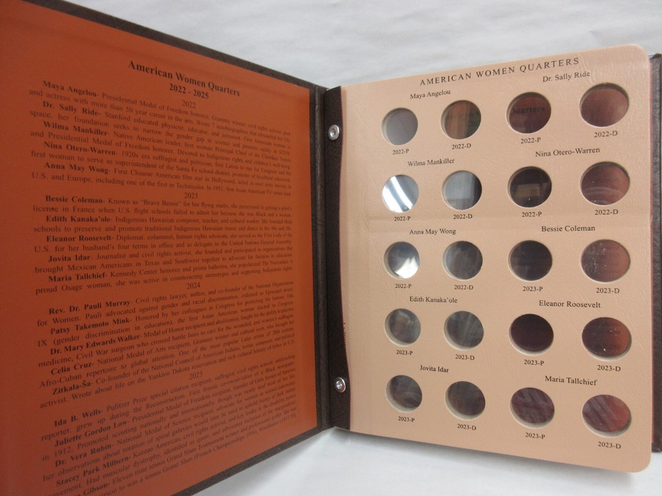Dansco Coin Album #7141 American Women Quarters 2022-2025 No Proofs (P ...