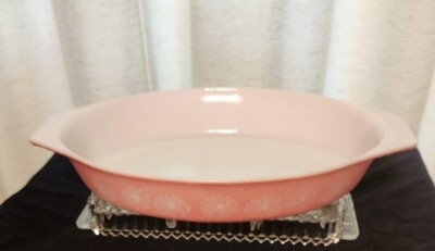 Vintage Pyrex Pink Daisy Casseroles and Lid 1.5 Qt White Daisy Flower ...
