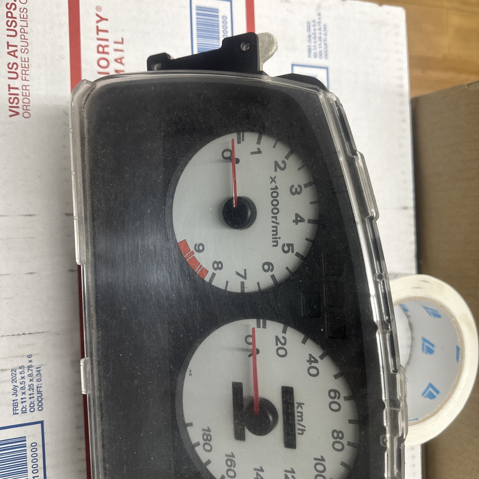 Used 92-95 Honda Civic JDM EG6 SiR gauge cluster. white face 2 door ...