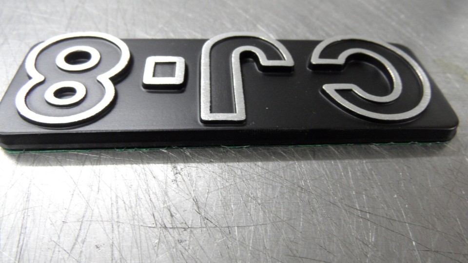 NOS JEEP CJ 8 SCRAMBLER EMBLEM BADGE 1981-1986 | eBay