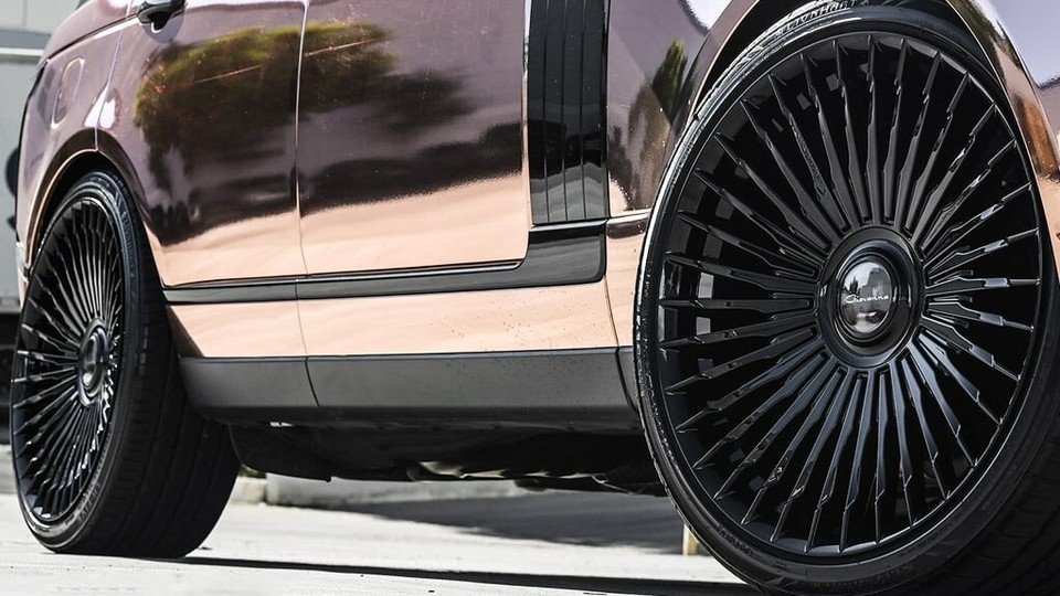 26'' inch Giovanna Tulum Gloss Black Wheels Tires Escalade QX80 Ram ...