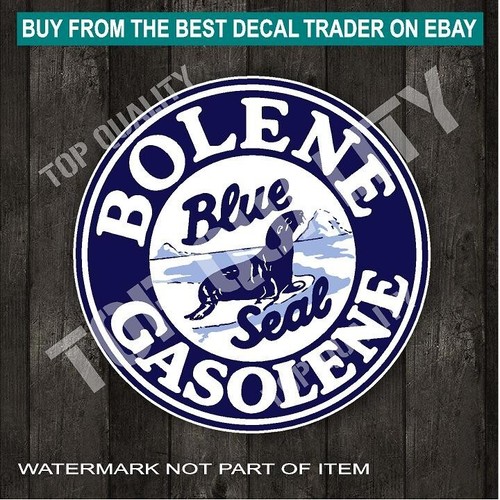 VINTAGE BOLENE GASOLINE OIL Decal Sticker Vintage Retro Mancave Hot Rod ...