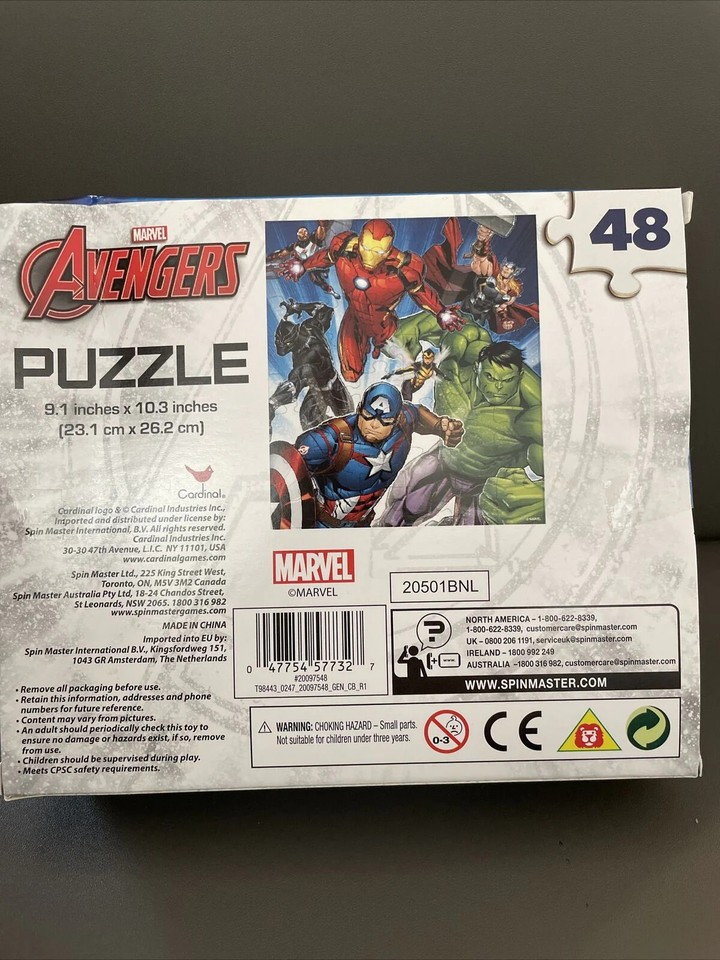 Marvel Avengers 48 Piece Puzzle | eBay