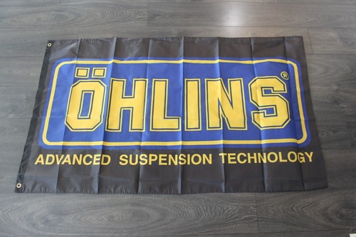 Ohlins Suspensions Banner Flag Car Racing Auto Parts Store Garage Speed ...