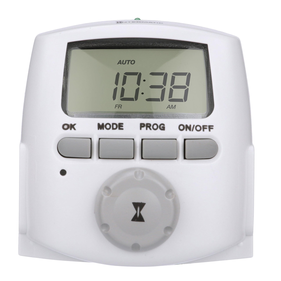 Intermatic Programmable Timer Dual Control Indoor 28 Settings Battery ...