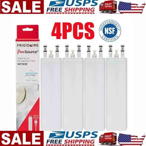 4 PACK For Frigidaire WF3CB Refrigerator PureSource 3 Water & Ice ...