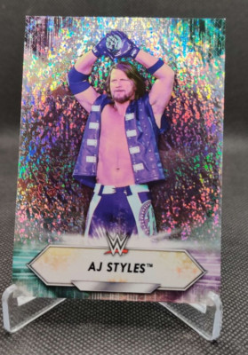 2021 Topps WWE Foilboard #96 AJ Styles wrestling card | eBay