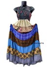 Vintage Gypsy Silk Sari Multi Recycled Patchwork Women Sundress Maxi ...