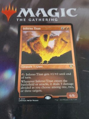 Mtg. Inferno Titan. Foil Etched. Commander Masters. Pack Fresh | eBay