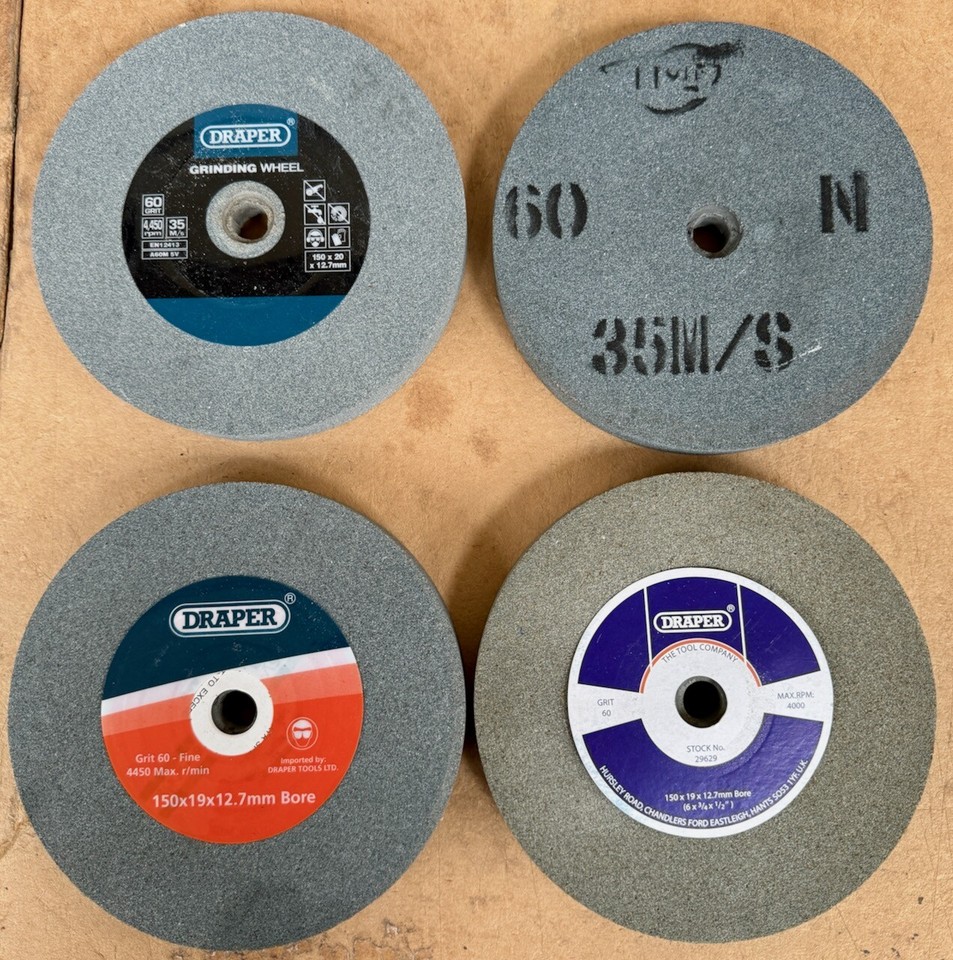 Genuine Draper Grinding Wheel 29629 / Discs / Bench Grinder Stones 60 ...