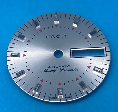 FACIT Dial Watch Part -Automatic- 29.5mm -Light Dots- Swiss Made #k6 | eBay