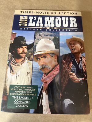 SEALED Louis L'Amour Western Collection DVD 3-Movies Sam Elliott Tom ...