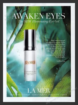 La Mer Eye Gel Cosmetics Refreshing 2010s Print Advertisement Ad 2015 ...