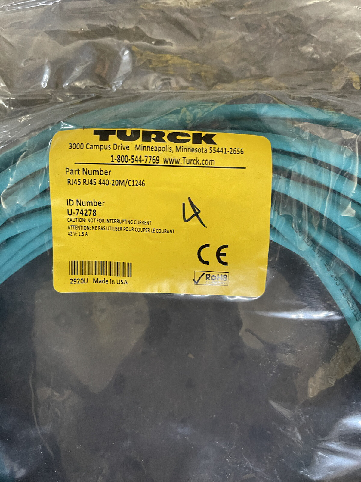 TURCK RJ45 440-20M/C1246 | eBay