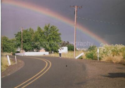 Vintage FOUND RAINBOW PHOTOGRAPH Color ORIGINAL Snapshot 45 56 X | eBay