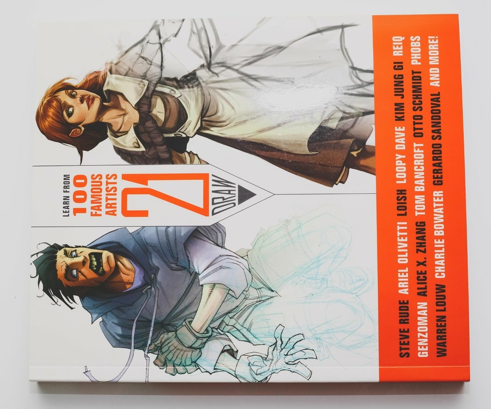 Learn From 100 Famous Artists 21 Draw 250 page Book Anime Become A ...