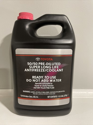 Genuine OEM Toyota 1 Gallon Coolant Antifreeze New 00272-SLLC2 50/50 ...