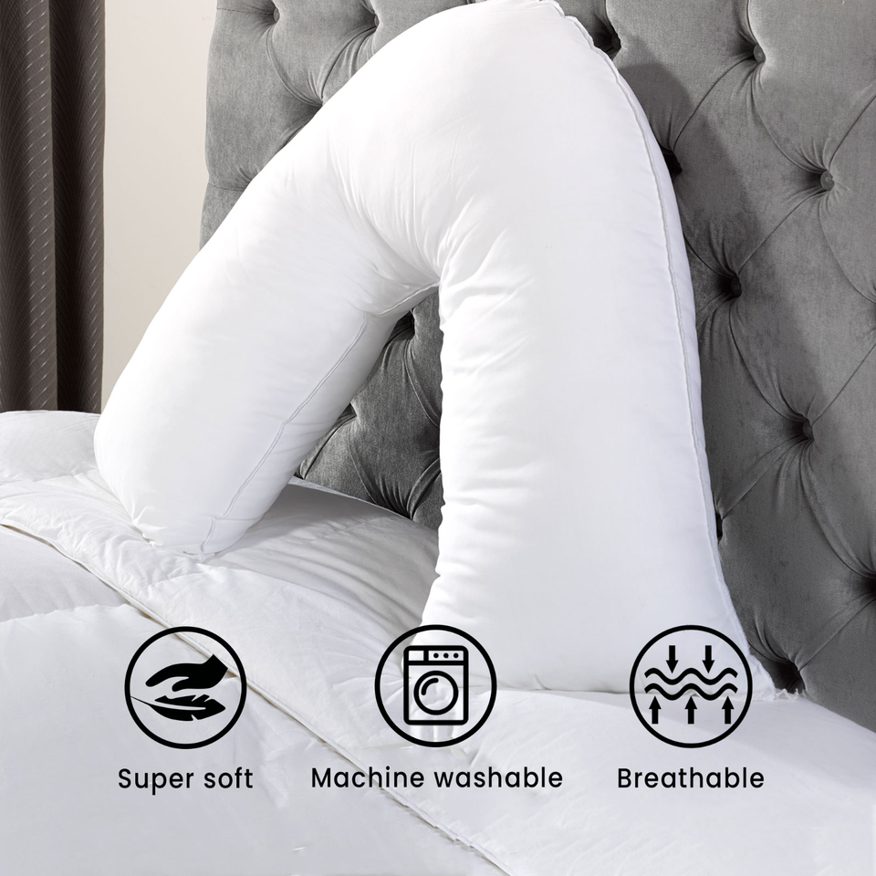 V-Shaped Support Pillow And Orthopaedic Nursing Back Support Cuddle ...