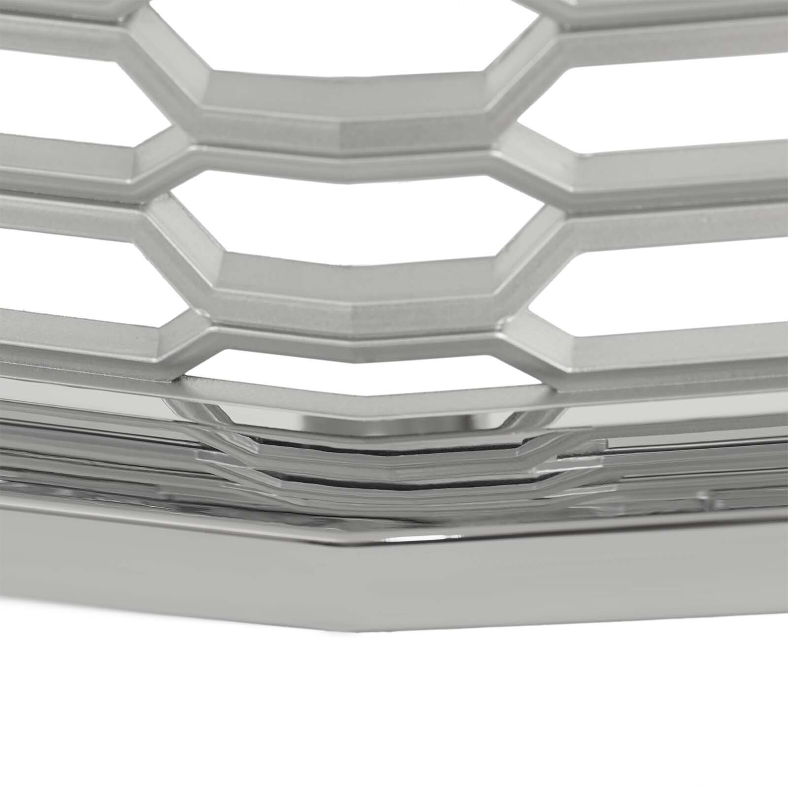 Front Upper Chrome Grille Fit For 2015-2020 Chevrolet Tahoe Suburban ...