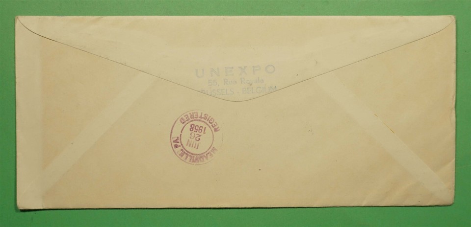 DR WHO 1958 BELGIUM FDC? UNITED NATIONS REGISTERED w1044 | eBay