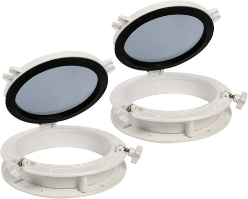 2 Pack 10" Boat Round Opening Portlight Porthole Replacement Window ...