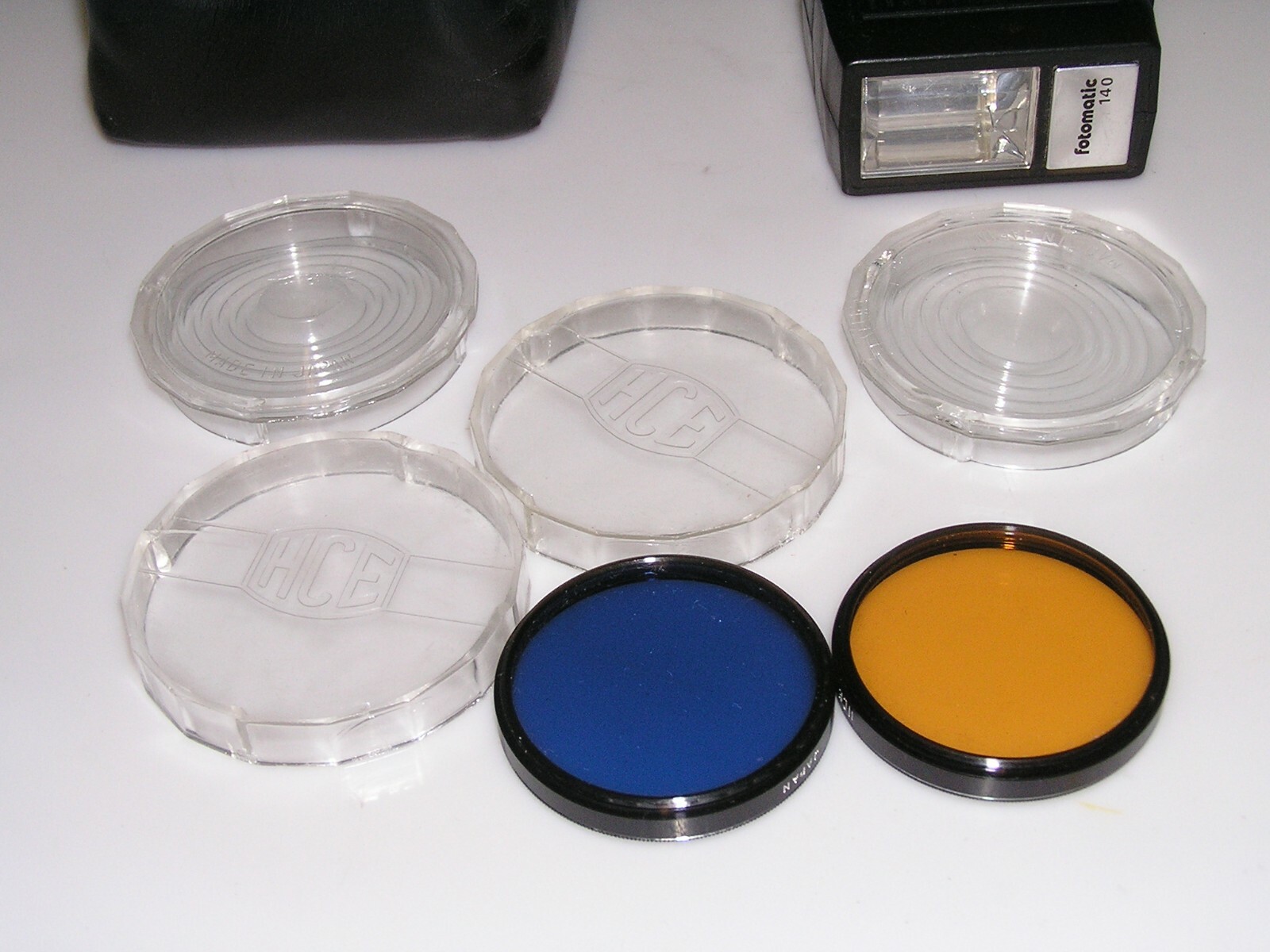 Fotomatic vintage Electronic Flash #140 with HCE lens filters lot | eBay