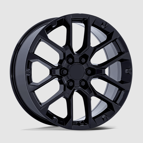 4 New 22" OE Replica 22X9 Black Wheel 6X139.7 6X5.5 Sierra Silverado ...