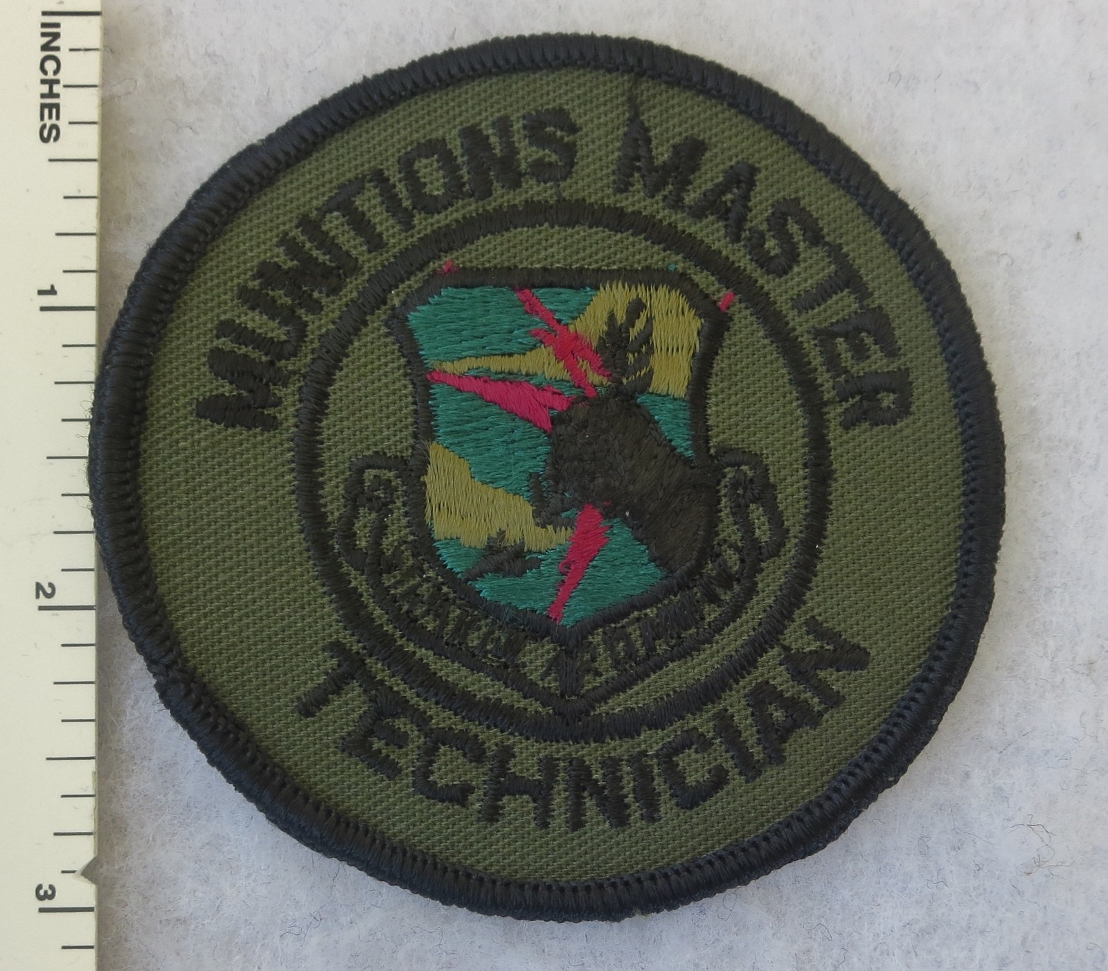SAC MUNITIONS MASTER TECHNICIAN PATCH US AIR FORCE STRATEGIC AIR ...
