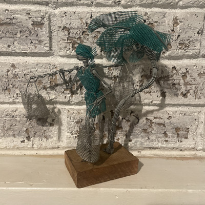 Vintage - Alfred Weekes Wirecraft Barbados - Man Carrying Baskets | eBay