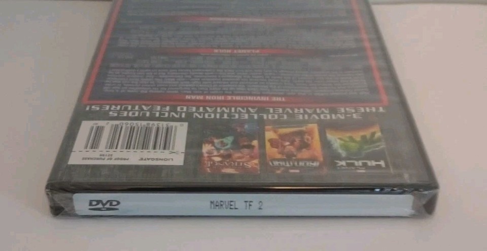 Marvel Animated Features 3-Movie Collection DVD New Hulk Iron Man Dr ...