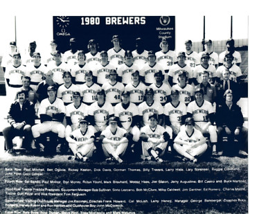 1980 MILWAUKEE BREWERS 8X10 TEAM PHOTO BASEBALL WISCONSIN THOMAS YOUNT ...