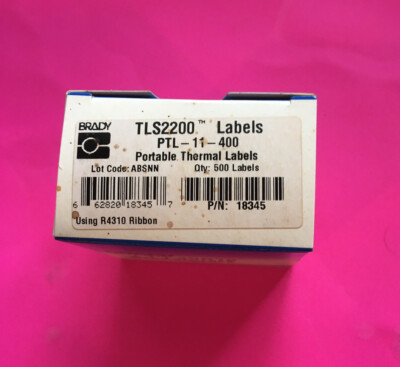 *NOS* TLS2200 PTL-11-400-BRADY- PORTABLE THERMAL LABELS (500) FREE ...