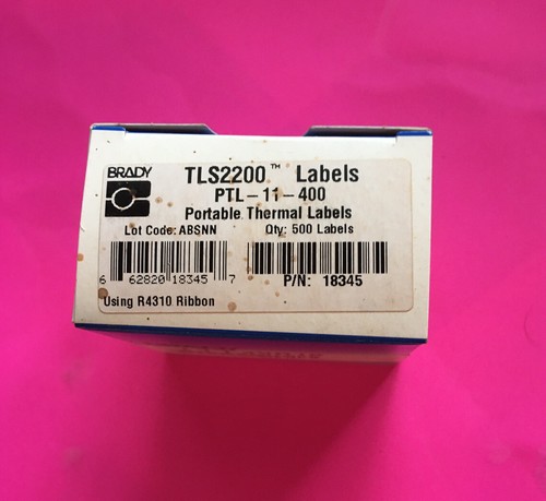 *NOS* TLS2200 PTL-11-400-BRADY- PORTABLE THERMAL LABELS (500) FREE ...