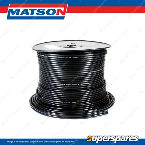 Matson Twin Sheathed 2 Core Flat Cable - 4.59 mm2 Black 100 metre ...