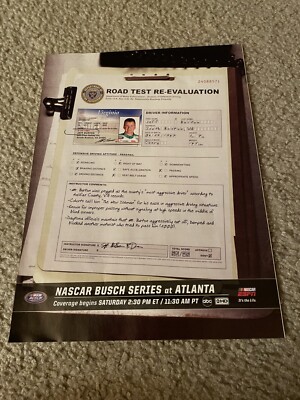 Vintage 2007 ESPN NASCAR JEFF BURTON Poster Print Ad BUSCH SERIES ...
