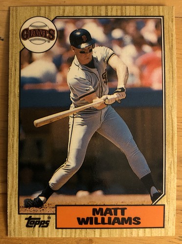 1987 Topps Traded Tiffany Glossy Matt Williams Rookie Card RC 129T ...