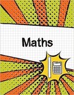 Maths Graph Paper Notebook: (Large, 8.5x11) 100 Pages, 4 Squares per ...